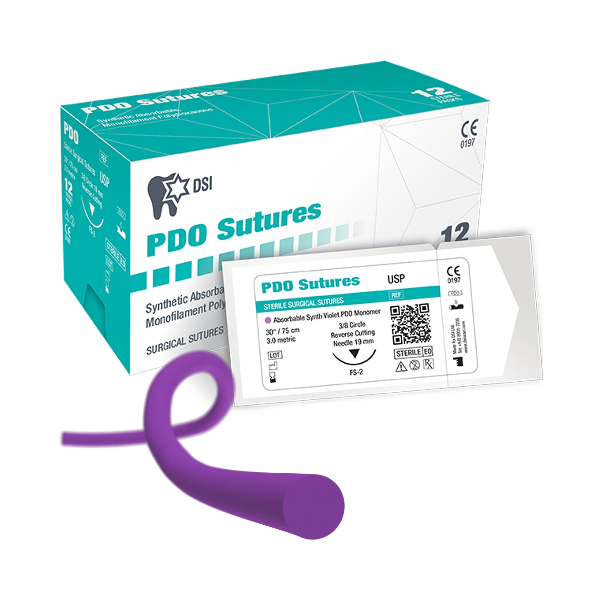PDO Polydioxanone Sutures 12pcs pack – Shop DSI Online