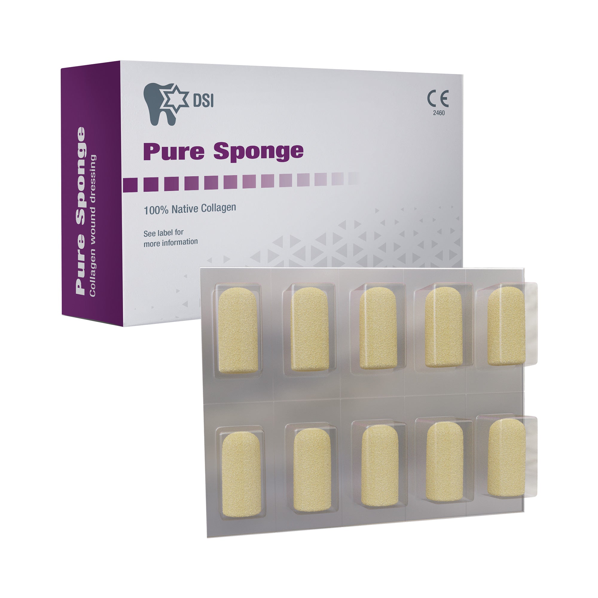 DSI Pure Sponge Sterile Collagen Plug In Individual Blister – Shop DSI ...